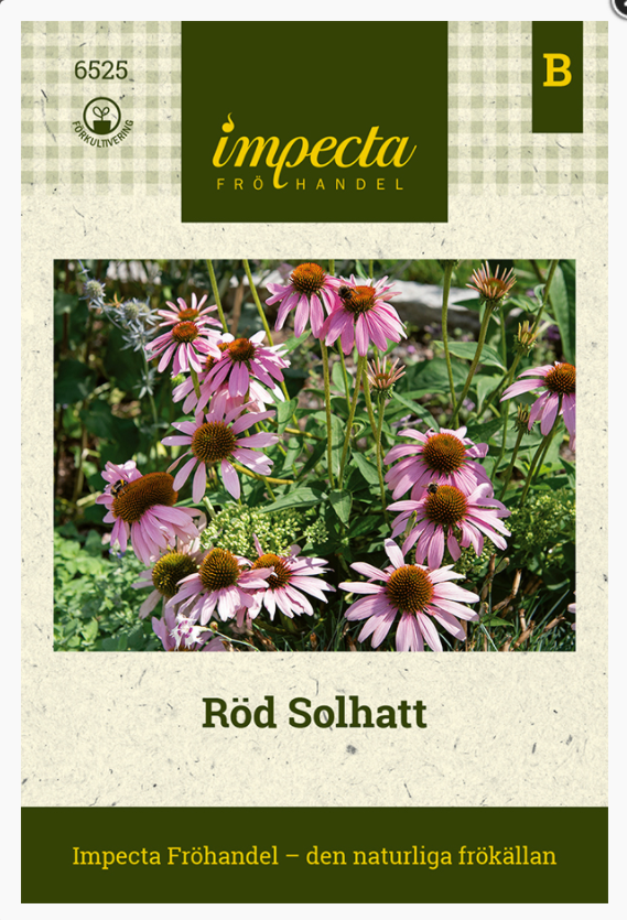 Frø Rød solhatt - Røysheim Urteverksted